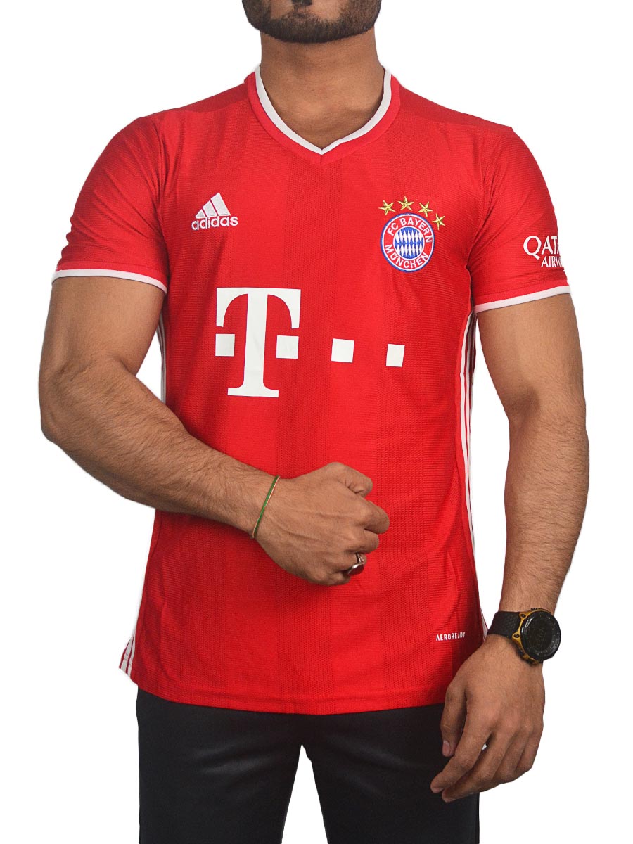 Bayern Munchen - Fan Version - Half Sleeves - Home Jersey - 2020 / 202 ...